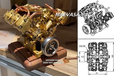 NEW 4-Cylinder Steam Engine Model Kit for Adult Running Smoothly ...