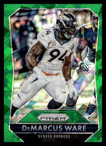 2015 Panini Prizm DeMarcus Ware #94 Green Cracked Ice /75 Denver ...
