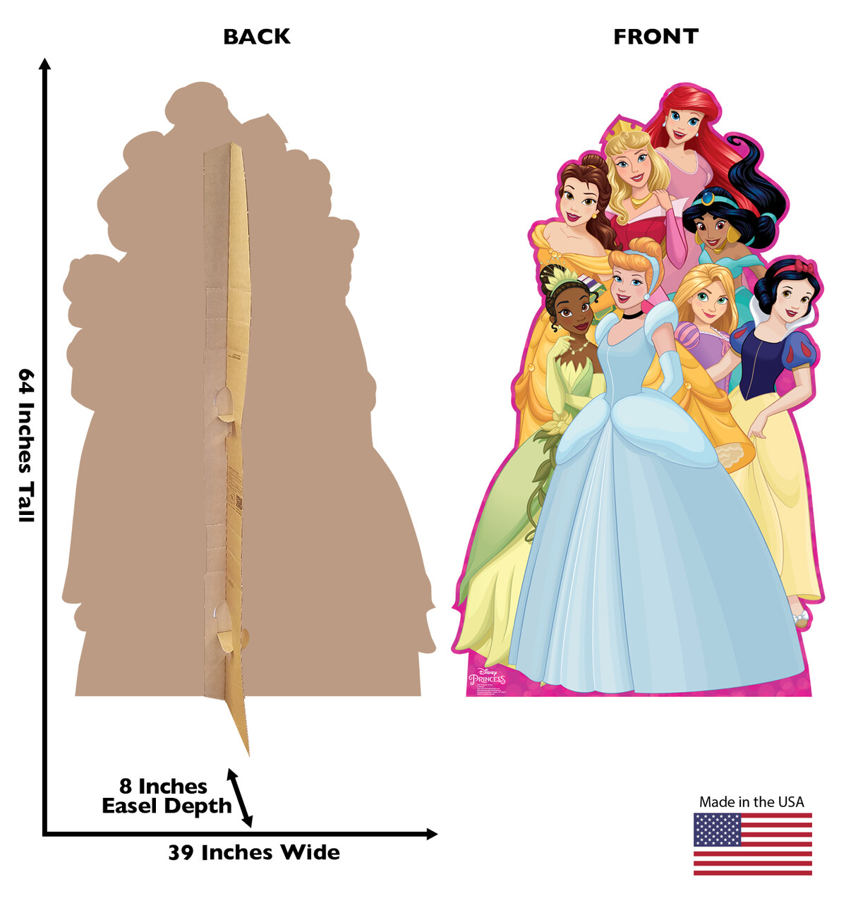 DISNEY PRINCESSES CINDERELLA LIFESIZE CARDBOARD STANDUP STANDEE CUTOUT ...