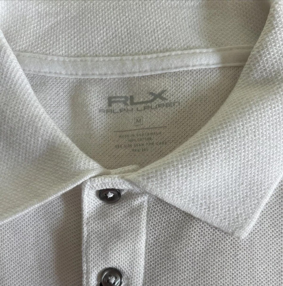 RLX RALPH LAUREN PURE WHITE CUSTOM SLIM FIT CLARUS POLO SHIRT MEN SIZE ...