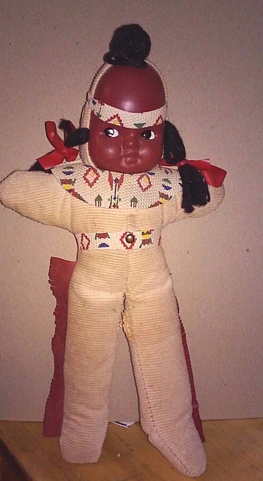 SWEET VTG INDIAN PLUSH DOLL 12" CUTIE | eBay