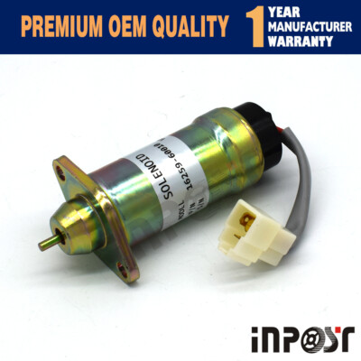 Solenoid 16259-60010 MV1-48 12v for Kubota D1105 V1505 Hitachi TW150DHB ...