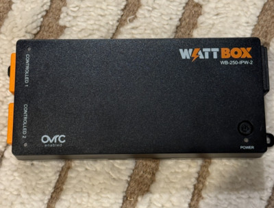 WattBox 250-Series Wi-Fi Surge Protector - Black (WB-250-IPW-2) | eBay