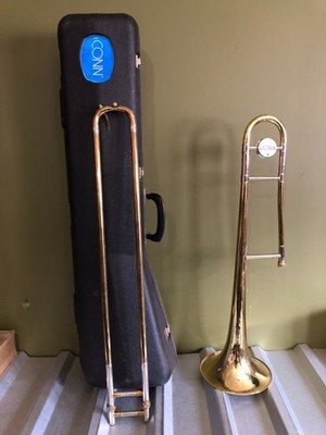 Conn 23H Trombone & Conn Hard Case AS IS UNTESTED | eBay