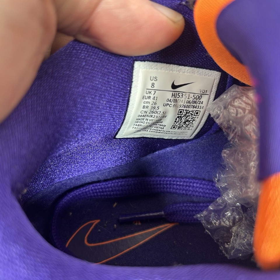 Nike Book 1 Sunset Purple Devin Booker HJ5351-500 Suns Phoenix Orange ...