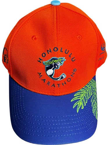 RARE Official 2023 Honolulu Marathon event staff hat JAL ahamo Hawaii ...