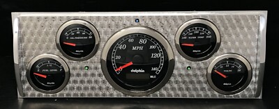 1941 1942 1943 1944 1945 1946 Chevy Truck 5 Gauge GPS Dash Panel Engine ...