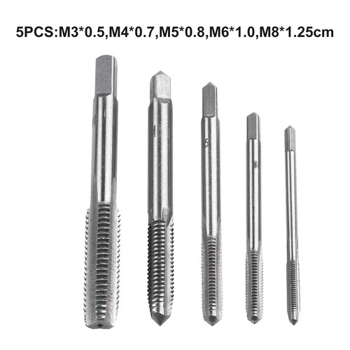 5x/kit Metric Taper M3 M4 M5 M6 M8 Thread Cutter Taps For Metal High ...