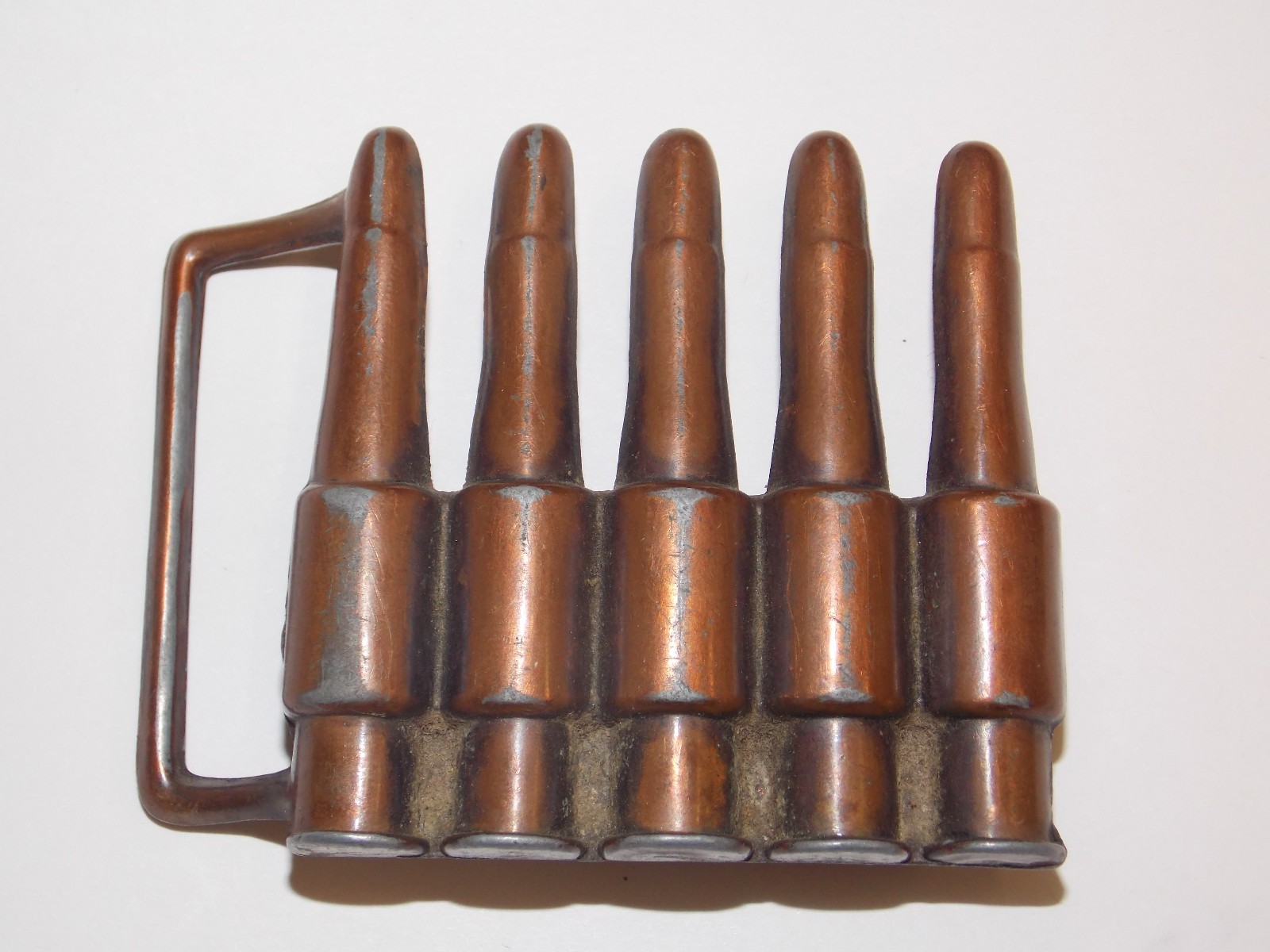 Vintage Aged Machine Gun Bullets Shaped Guns Copper T… - Gem