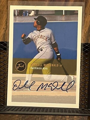 DARNELL MCDONALD AUTOGRAPH SIGNED 2000 JUST MINORS ROOIE FREDERICK KEYS ...