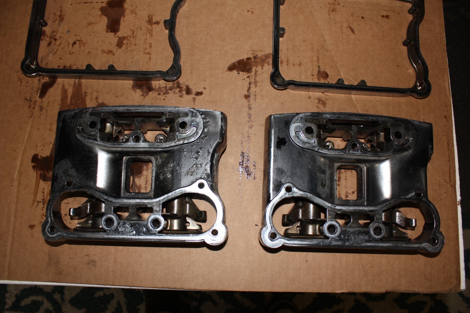 Harley Evo rocker box covers FXLR FXR FXRT FXRP FL Dyna Softail EP22501 ...