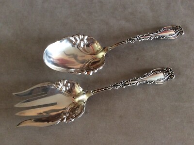 Frank M. Whiting Sterling Silver Josephine Pattern Salad Set | eBay