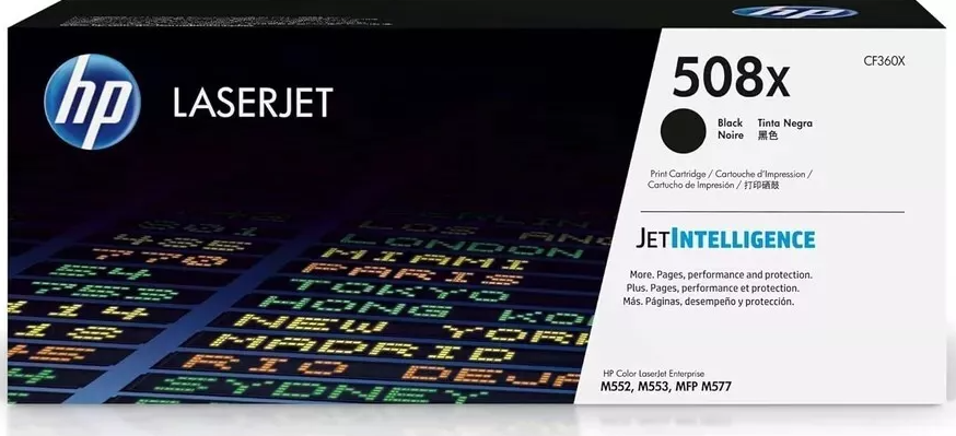 HP 508X High-Yield Toner 4 Colour Set (CF360X-CF361X-CF362X-CF363X) 4 ...