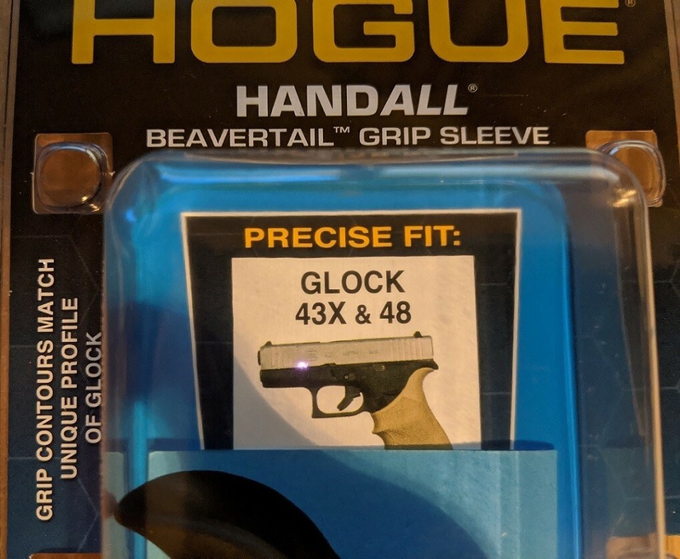Hogue HANDALL Beavertail Grip Sleeve for Glock 43X & Glock 48 Black ...