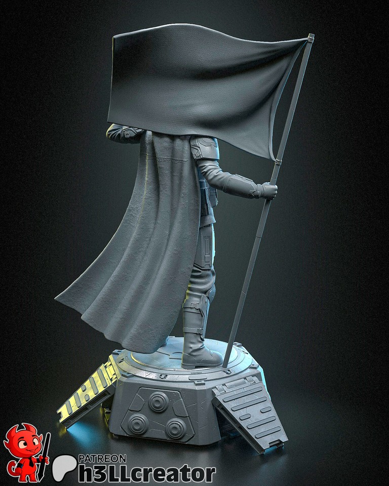 Helldivers 3d Printed Figure - Galactic Marine Collectible Statue ...