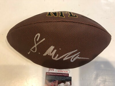 PHILADELPHIA EAGLES SHAREEF MILLER AUTOGRAPHED SIGNED NFL FOOTBALL JSA ...