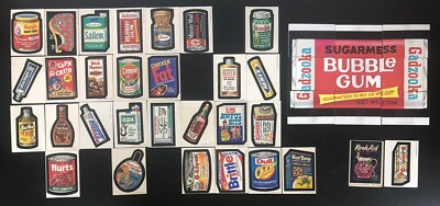 LOT-39 1973 Series 2 Wacky Packages Tan & White Back/Checklist/Extra ...