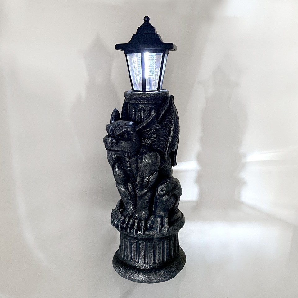 Gothic Guardian Gargoyle LED Solar Light Garden Statue 841548105310| eBay