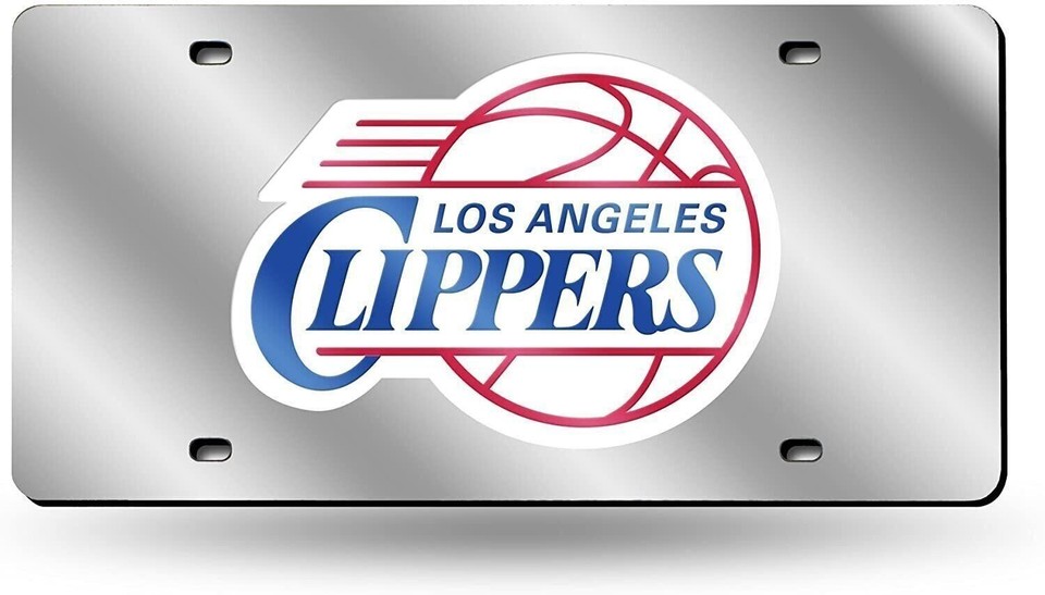 Los Angeles Clippers Premium Laser Cut Tag License Plate, Mirrored ...