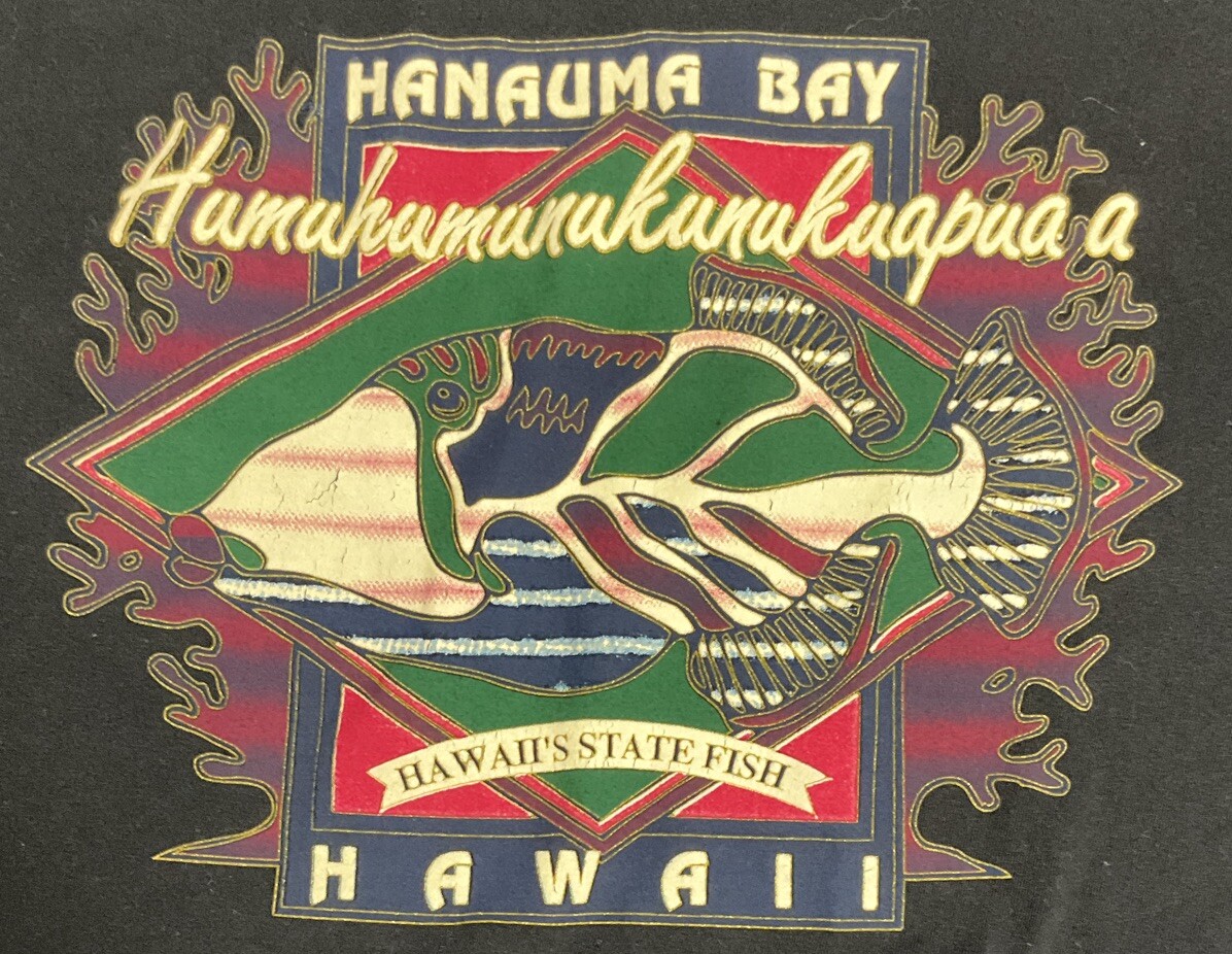 Humuhumunukunukuapuaa Hawaii State Fish Men’s XL Blac… - Gem