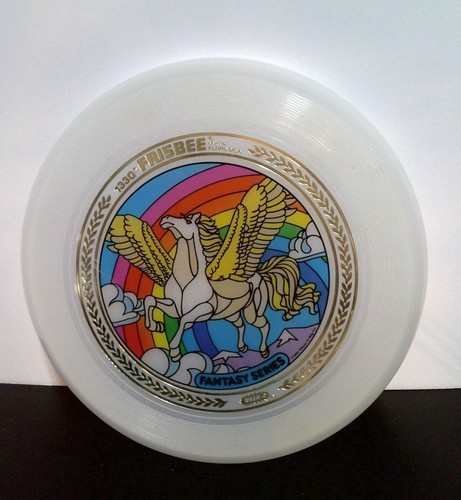 1981 Wham-O Frisbee Fantasy Series Pegasus Rainbow Flying Disc Vintage ...