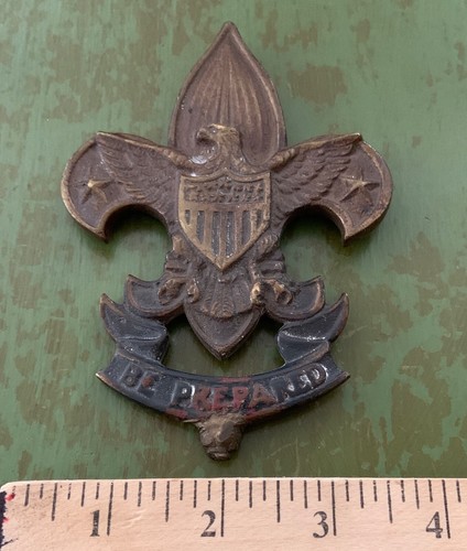 Vintage BOY SCOUTS OF AMERICA Heavy Metal FIRST CLASS EMBLEM BSA ...