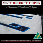 VF Sandman Stripes Decals - Blue on Blue - Suit Holden, HSV VE VF Ute ...