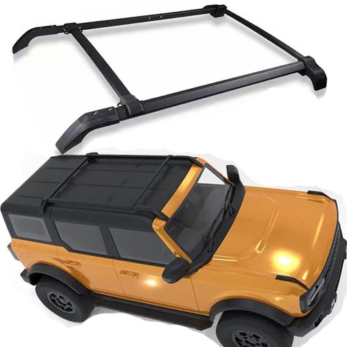 4PCS 300LBS Roof Rack Rail Cross Bar Kit For Ford Bronco Hard TOP 2021 ...