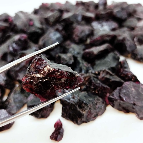 100+ Ct Lot Natural Mogok Painite Deep Red Rough | eBay