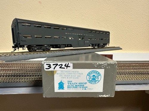 HO brass passenger car Train Shop 85 ft. Bi-level C/P Southern Pacific ...