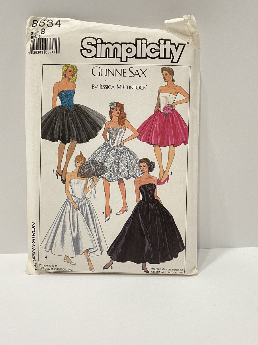 Jessica Mcclintock Simplicity Patterns Simplicity 8947 Jessica