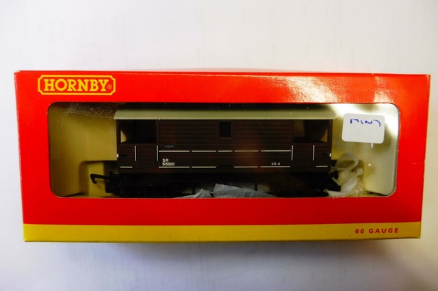 Hornby R6144B 20 Ton LBSC Brake Van - SR Brown 55910 4mm Scale Boxed ...
