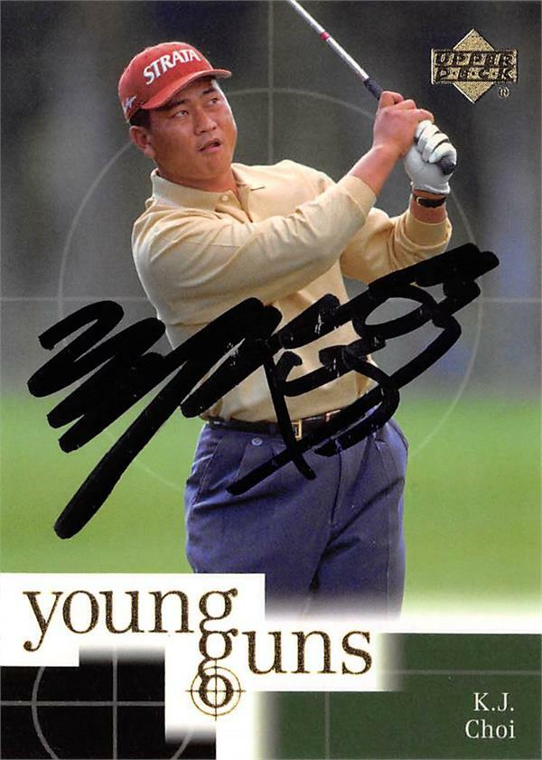 K.J. Choi autographed golf card PGA, South Korea 2001 Upper Deck Young ...