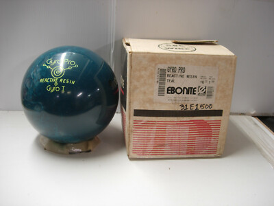 g4 16.12# TW 1.80 Ebonite 1993 Gyro I GYRO PRO TEAL Reactive Resin ...