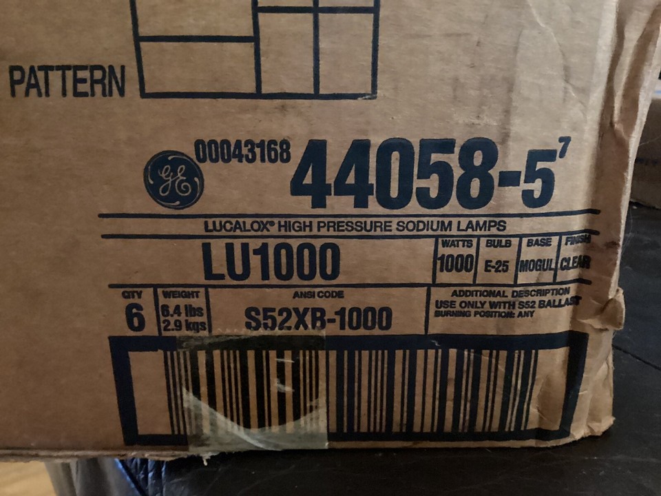 GE Lucalox 1000w High Pressure Sodium Lamp Bulb | eBay