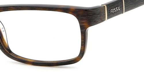 Fossil Archer Eyeglasses Men 0086 Dark Havana Rectangle 52mm New 100% ...
