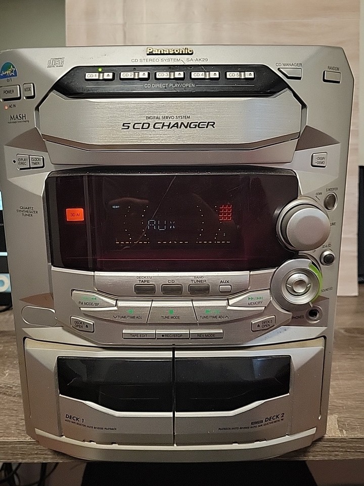 Vintage Panasonic 5 CD Stereo System | eBay