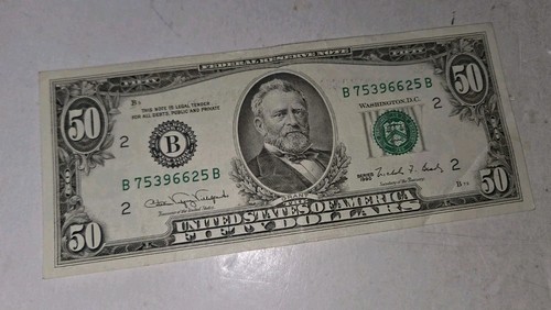 Vintage 1990 US Fifty U s currency New york district B #2 | eBay