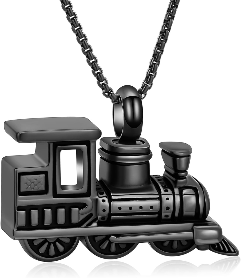 Stainless Steel Mini Train Cremation Jewelry for Ashes Memorial Urn ...