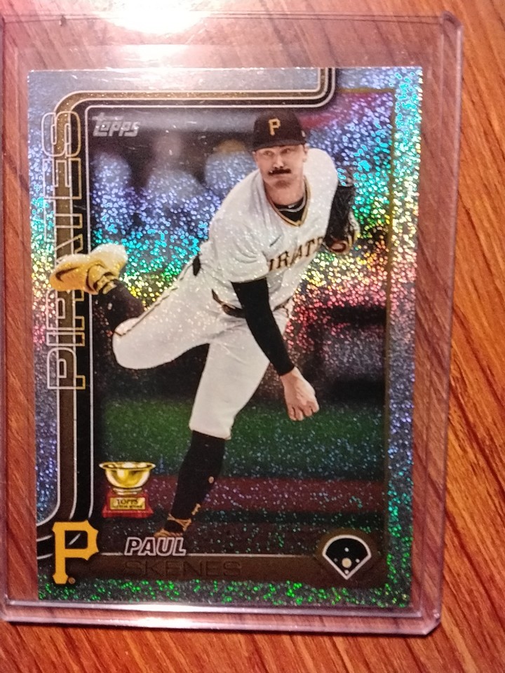 2025 Topps Series 1 Paul Skenes Sand Glitter #98 💎 Topps All-Star ...