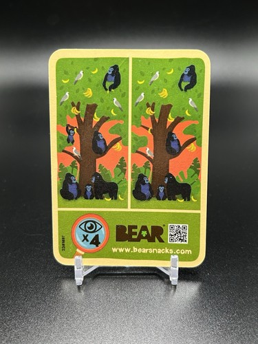 BEAR Fruit Snacks Collectible Animal Trading Cards - GORILLA Card | eBay