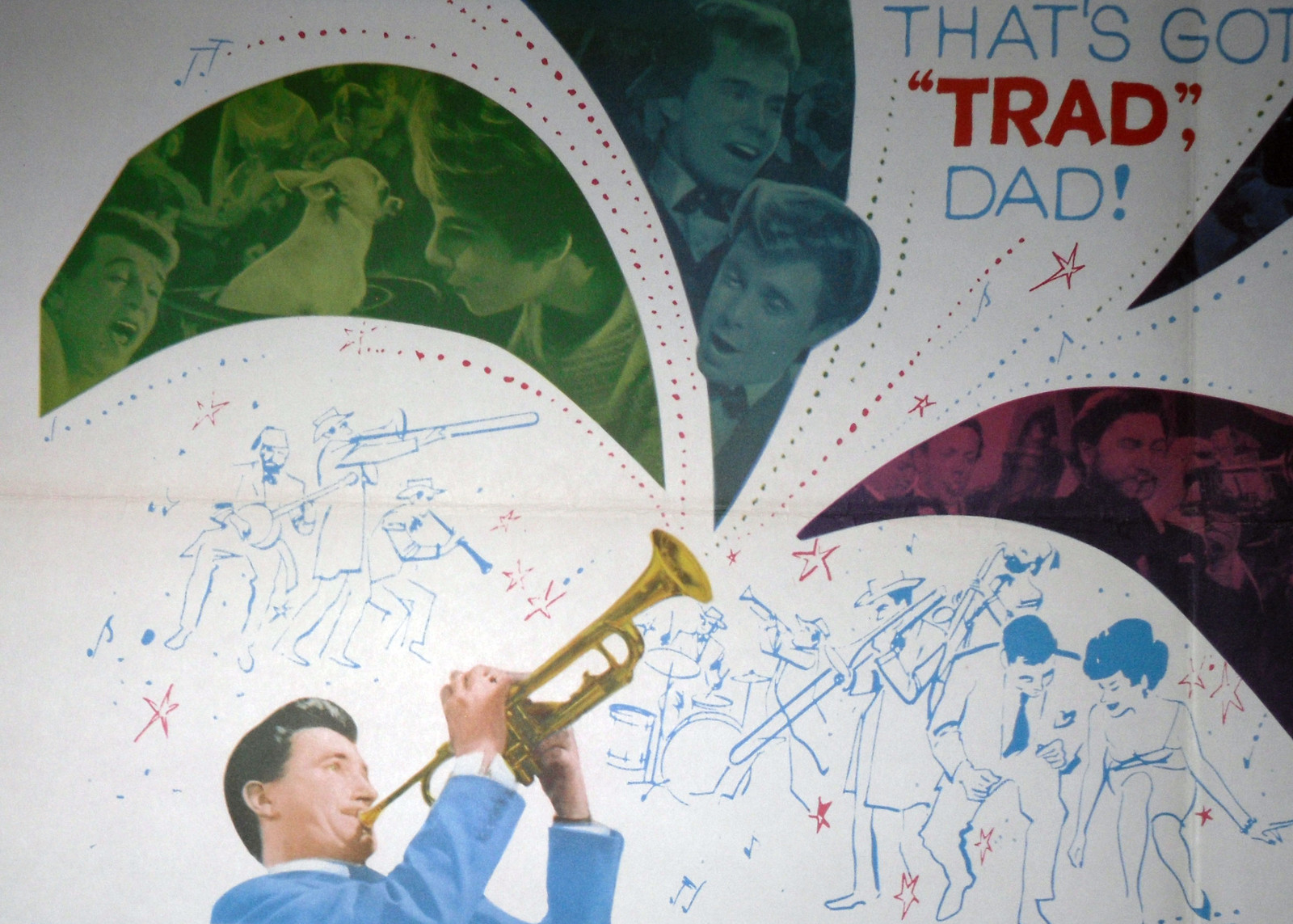 IT'S TRAD DAD orig movie poster HELEN SHAPIRO/CHRIS BARBER/ACKER BILK ...
