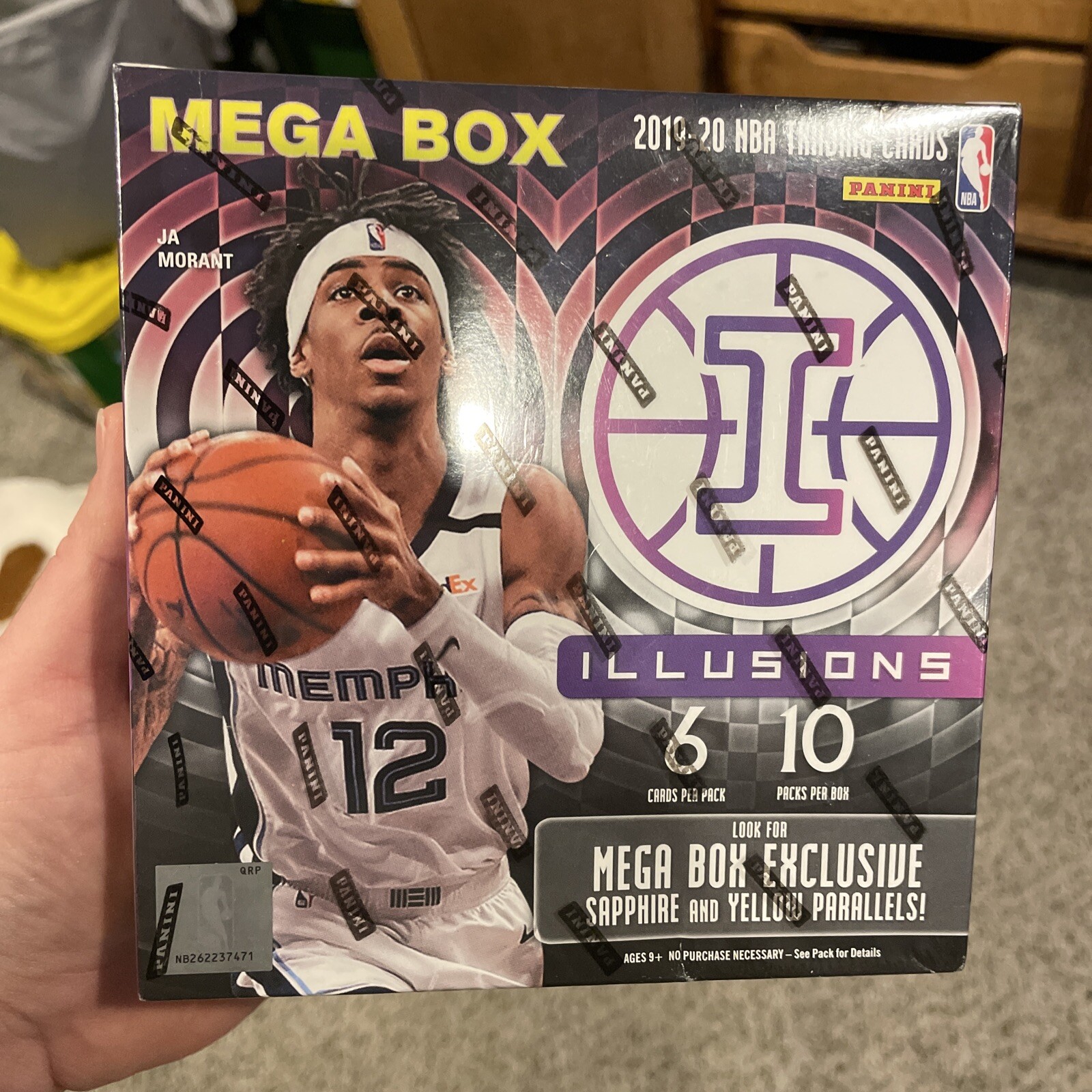 2019-20 Panini NBA Basketball Illusions Mega Box Factory Sealed Zion ...