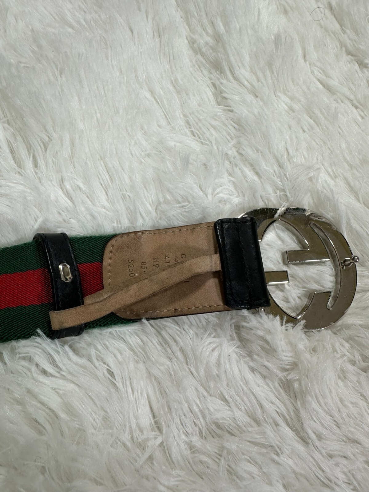 Authentic Gucci Belt Web Green and Red Classic Interl… - Gem