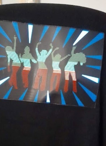 Sound Activated Led T-Shirt. Flashing Dances in Red/Green M Battery ...