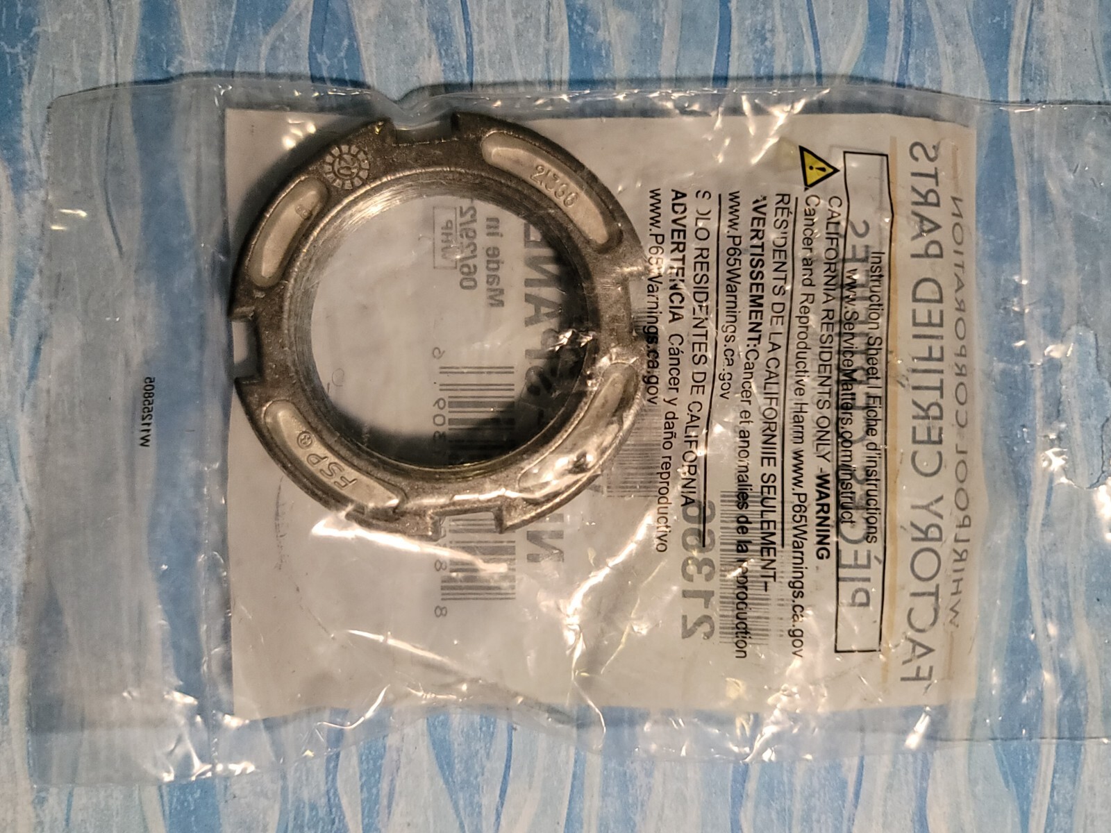 Whirlpool Top Load Washer Spanner Nut WP21366 for sale online | eBay