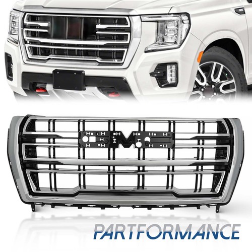 For 2021-2023 GMC Yukon/Yukon XL SLT AT4 Front Bumper Grille Chrome ...