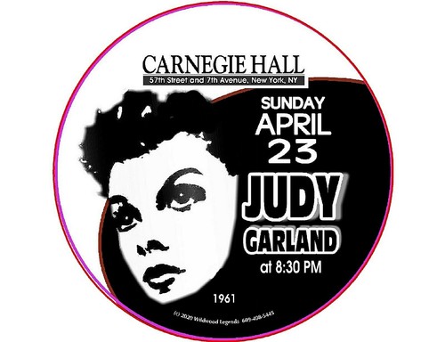 Concert Pin JUDY GARLAND 1961 CARNEGIE HALL NY 3" Pinback Button | eBay ...
