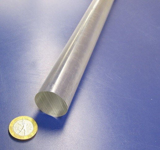 Polycarbonate Round Rod 1 1/8" (1.125") Diameter x 24" Length, Natural ...