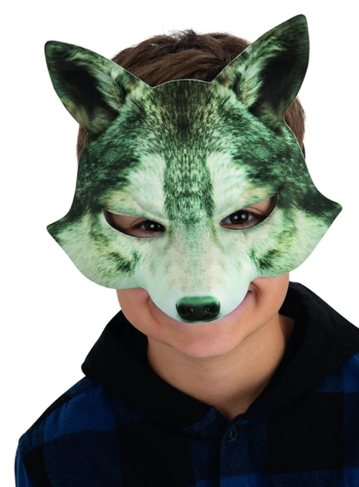 Child Wolf Mask Fancy Dress World Book Day Kids Wild Animal Costume ...